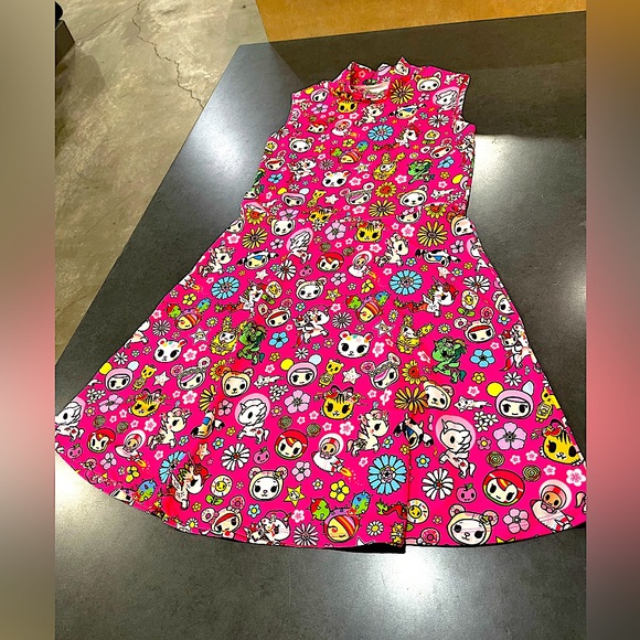 tokidoki | Dresses | Tokidoki Skater Dress Floral Unicorno Donutella ...